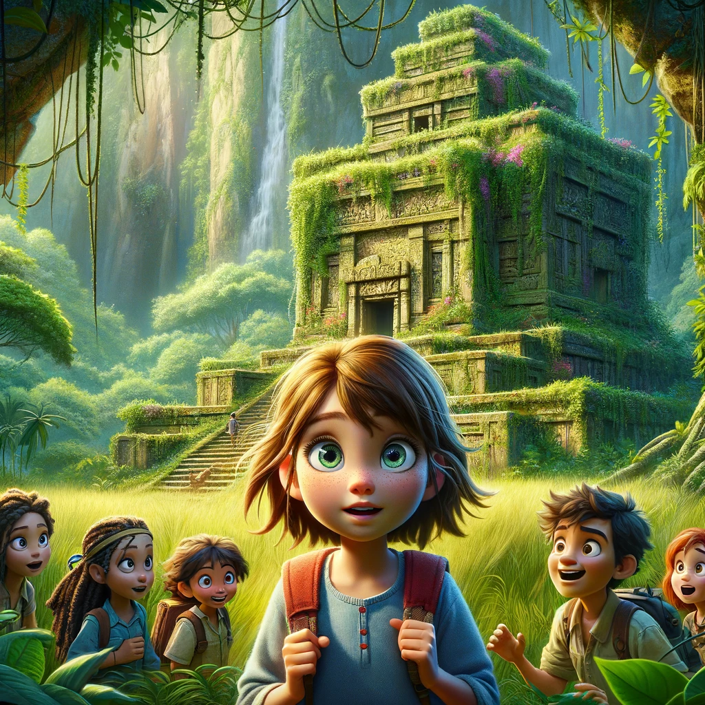 Ana e o Templo Perdido da Selva - Conto infantil curto